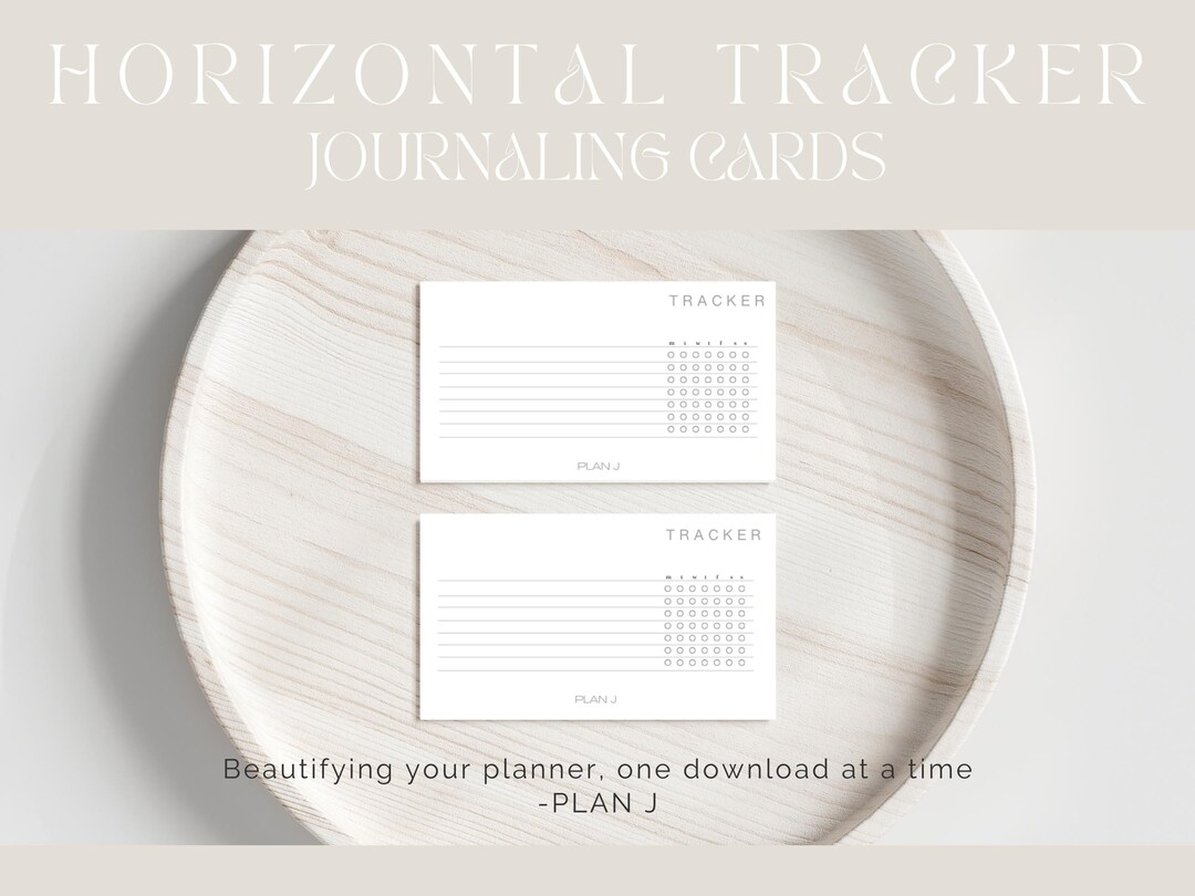Horizontal Tracker Cards - Etsy