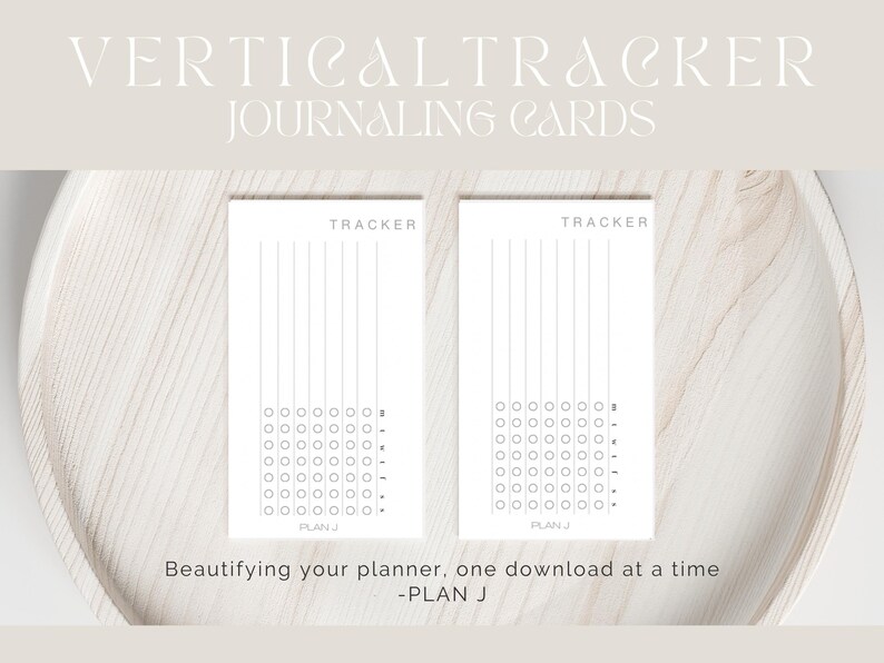 Vertical Tracker Cards - Etsy