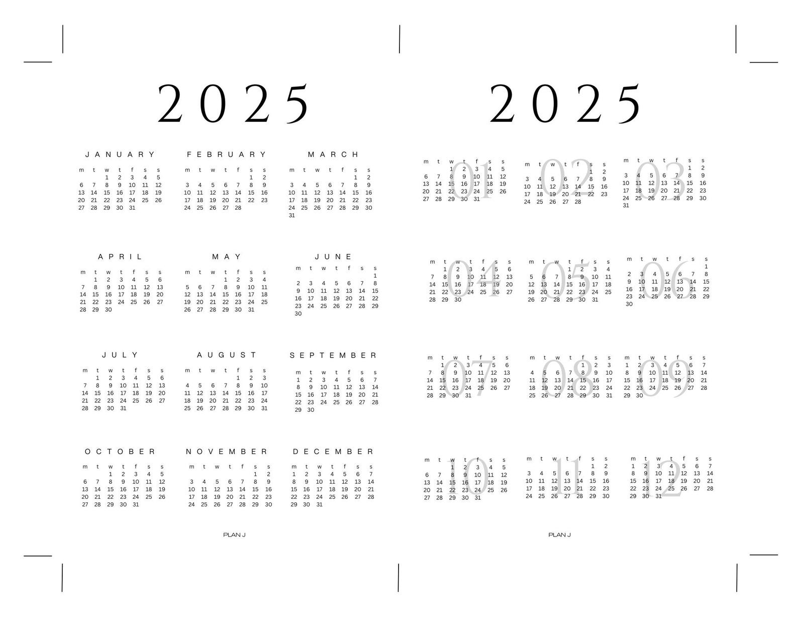 2025 YAAG Calendar Cards - Etsy