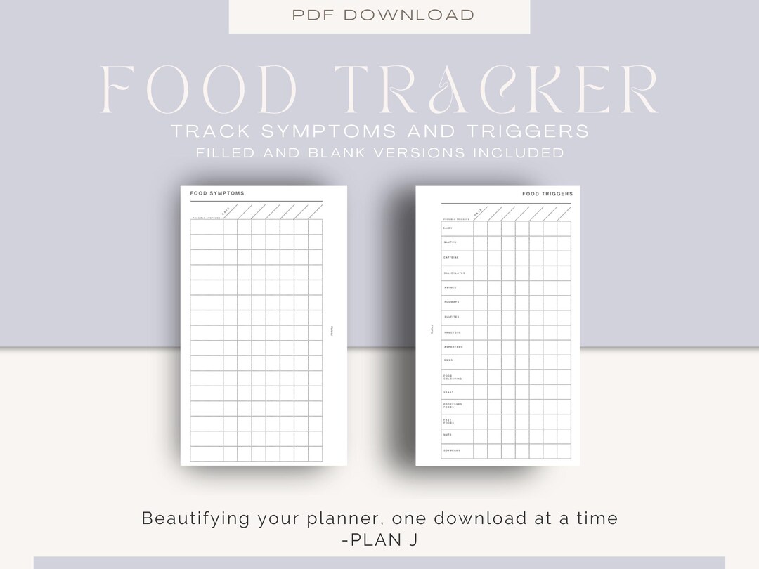 Personal Food Tracker Bundle - Etsy
