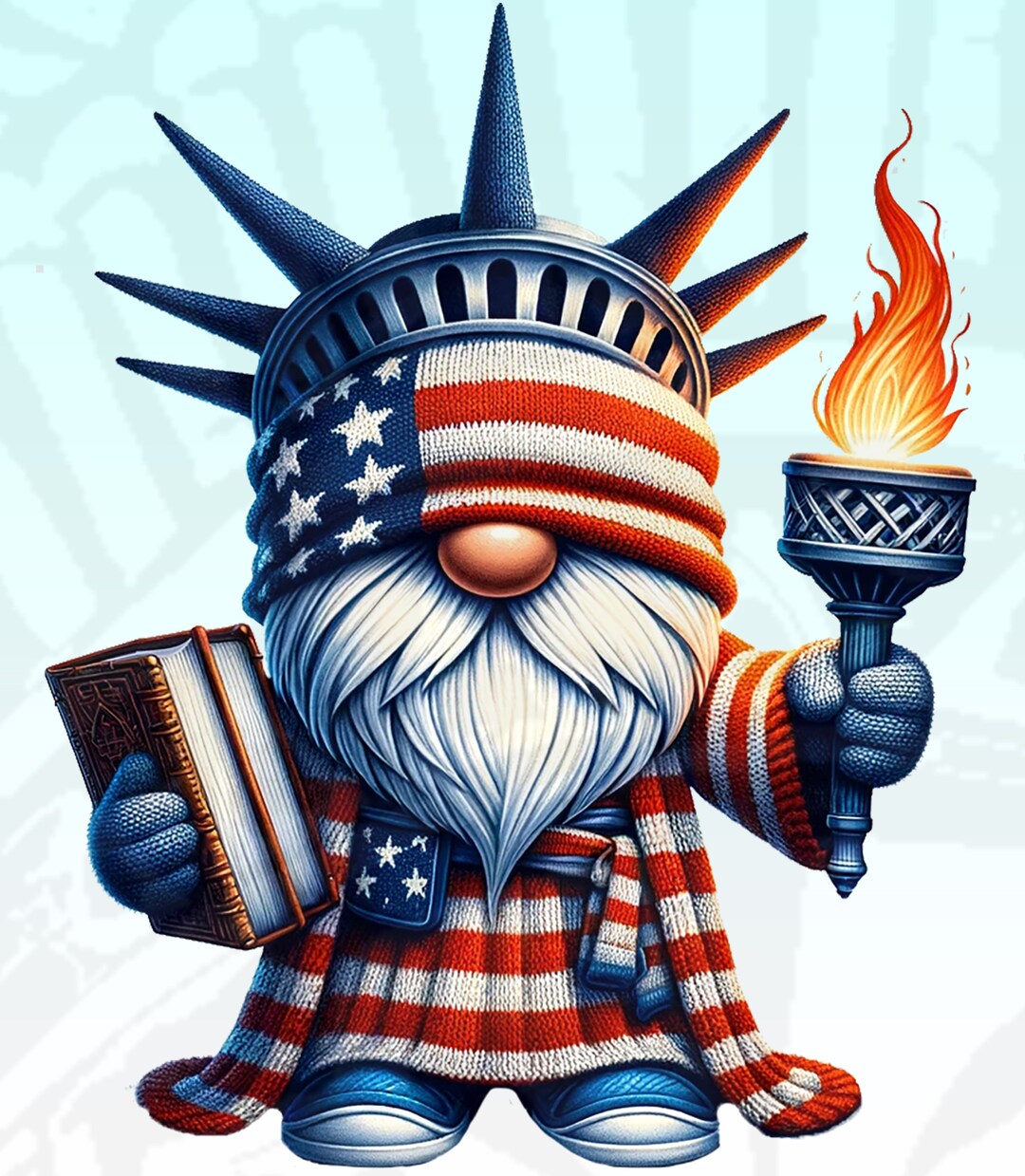 Troll Statue of Liberty DTF Transfer - Etsy