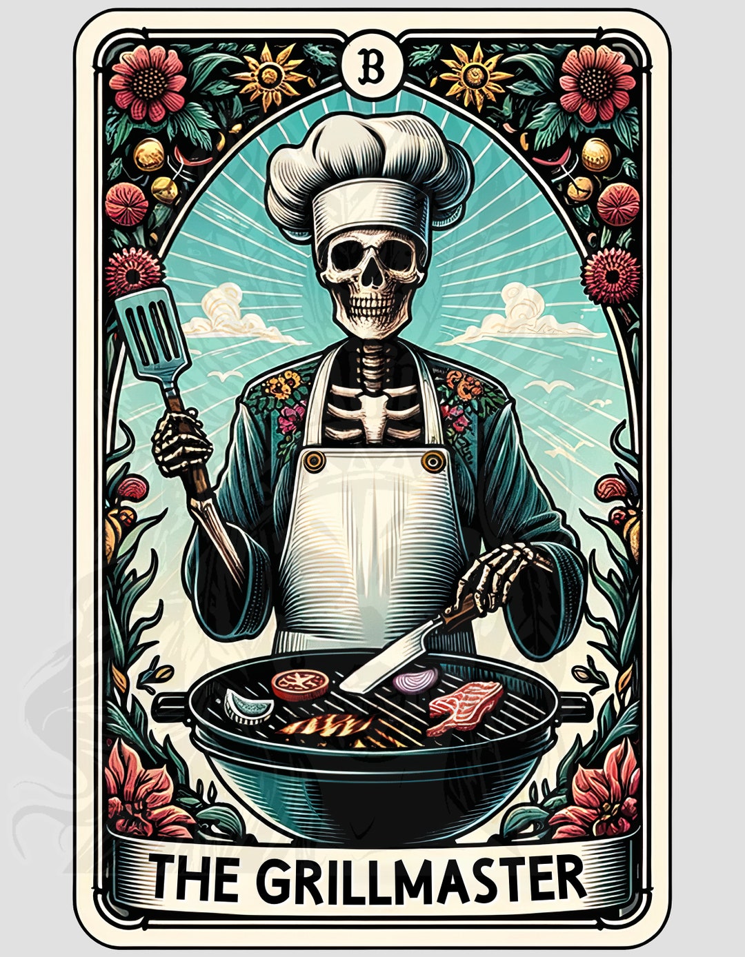The Grillmaster Tarot Card DTF Transfer - Etsy