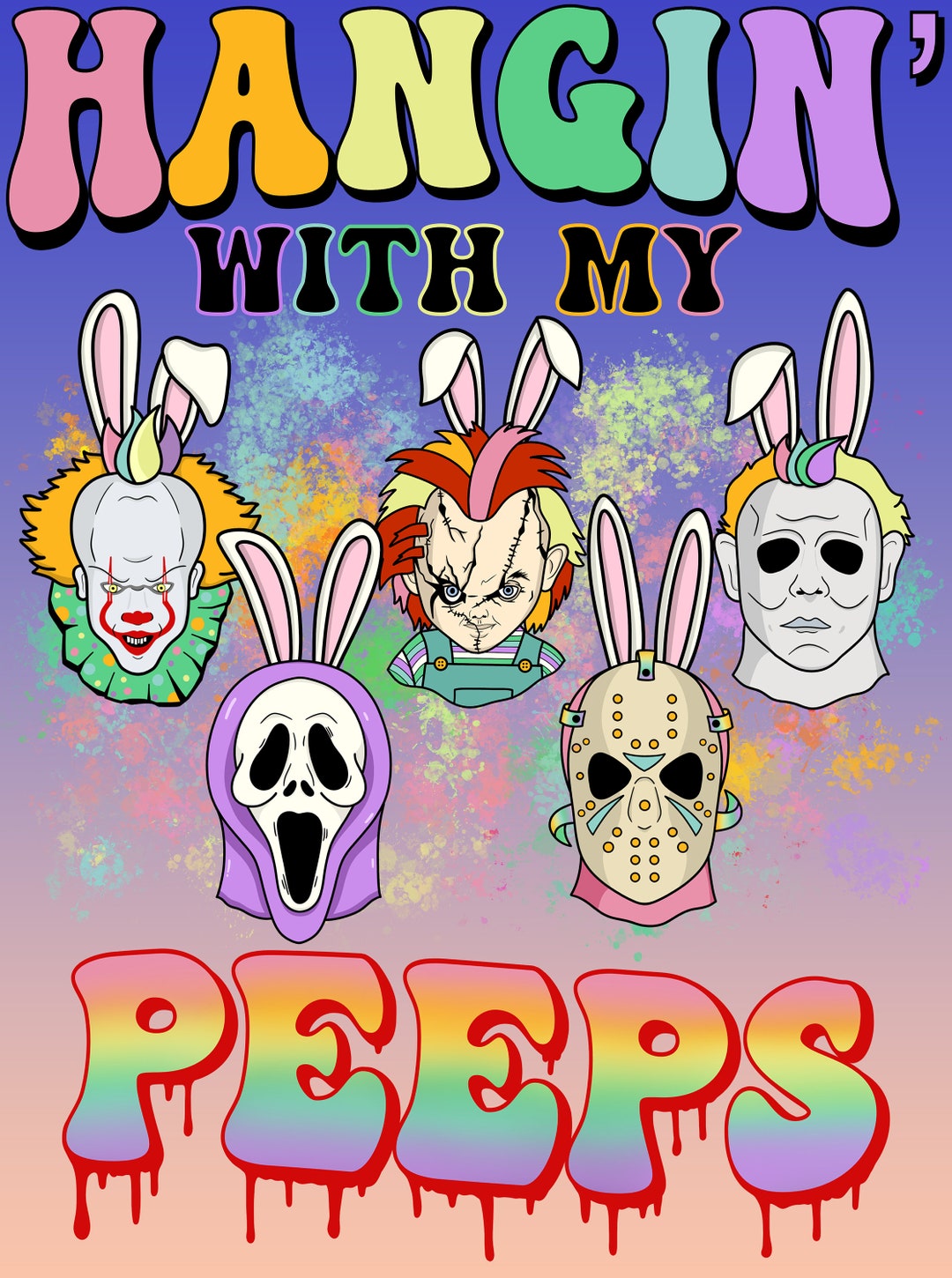 Hanging With My Peeps DTF Transfer - Etsy