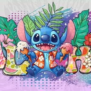 Aloha Stitch DTF Transfer - Etsy