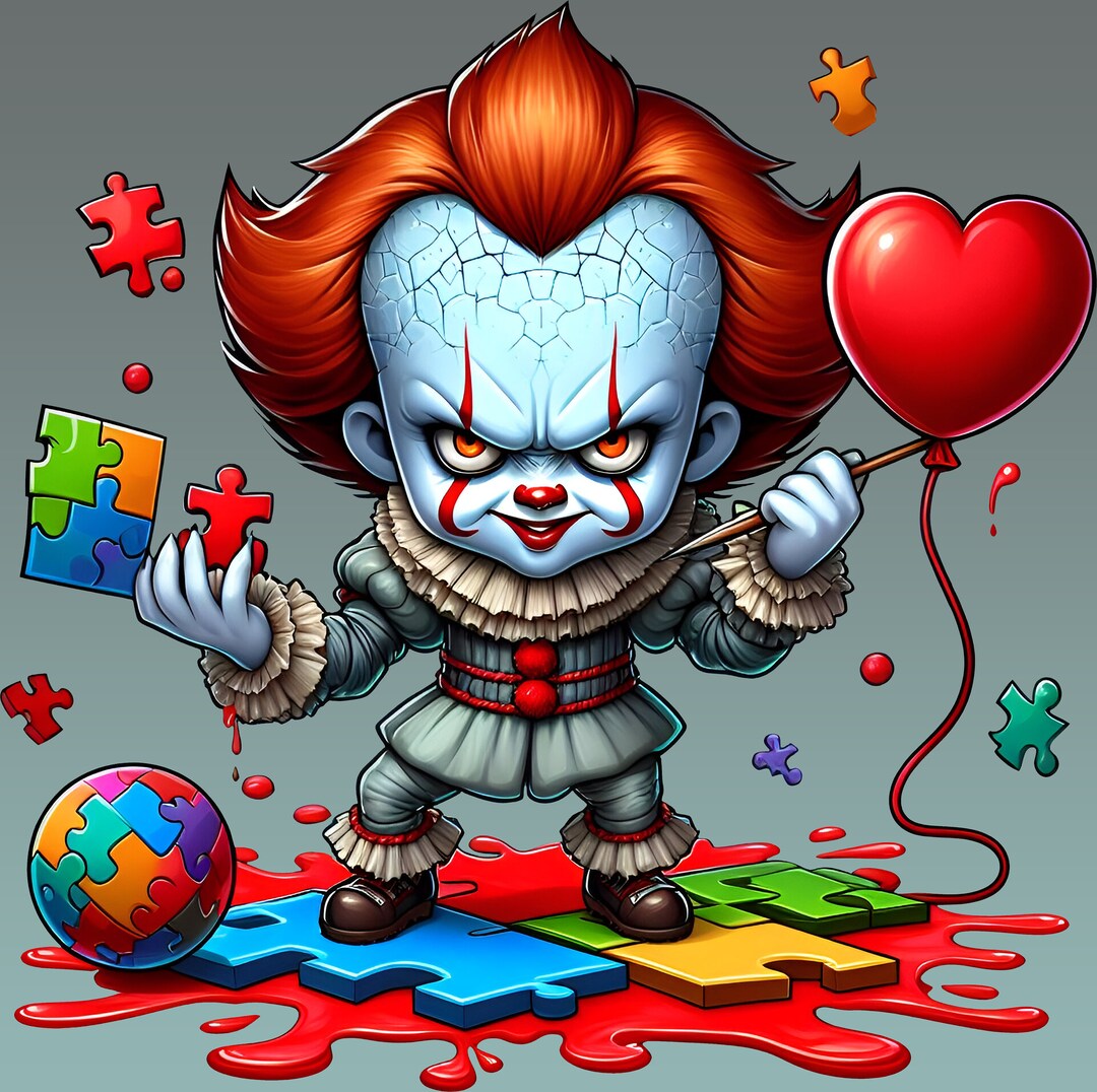 Pennywise Autism DTF Transfer - Etsy