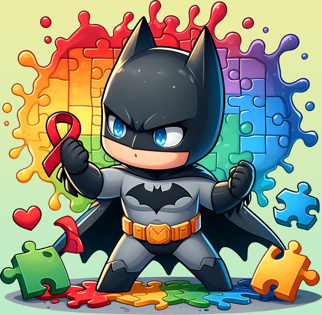Batman Autism DTF Transfer - Etsy