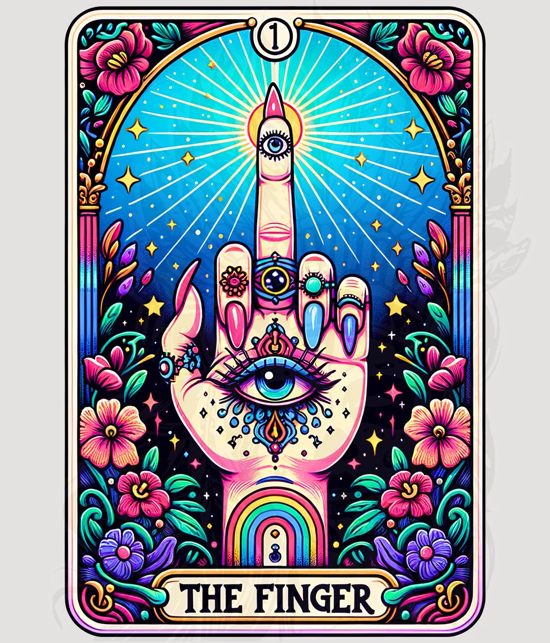 The Finger Tarot Card DTF Transfer - Etsy