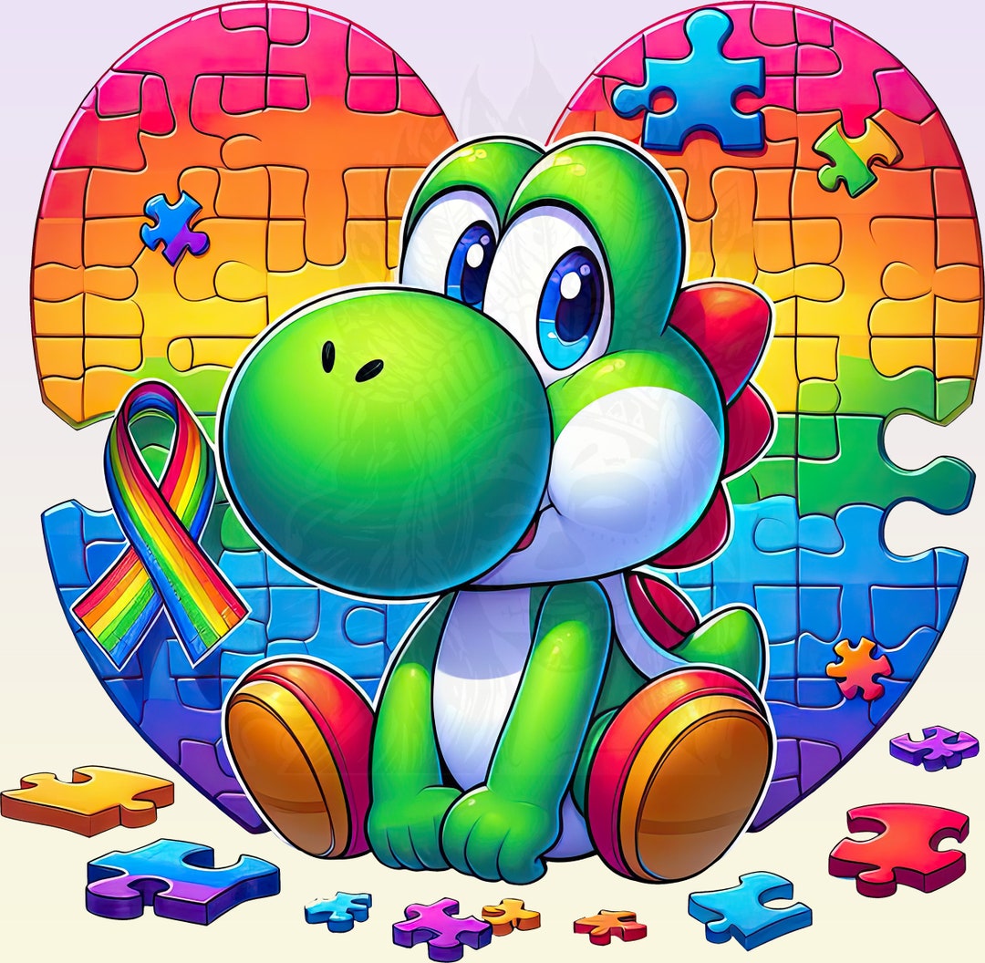 Yoshi Autism DTF Transfer - Etsy