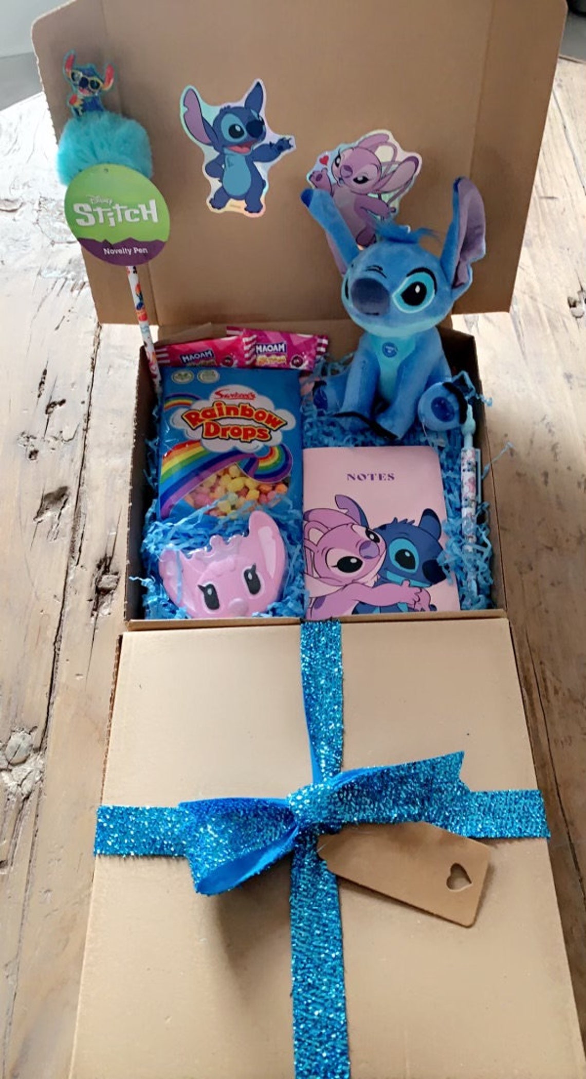 Stitch Gift Box Stitch Birthday Stitch & Angel Lilo and Stitch - Etsy