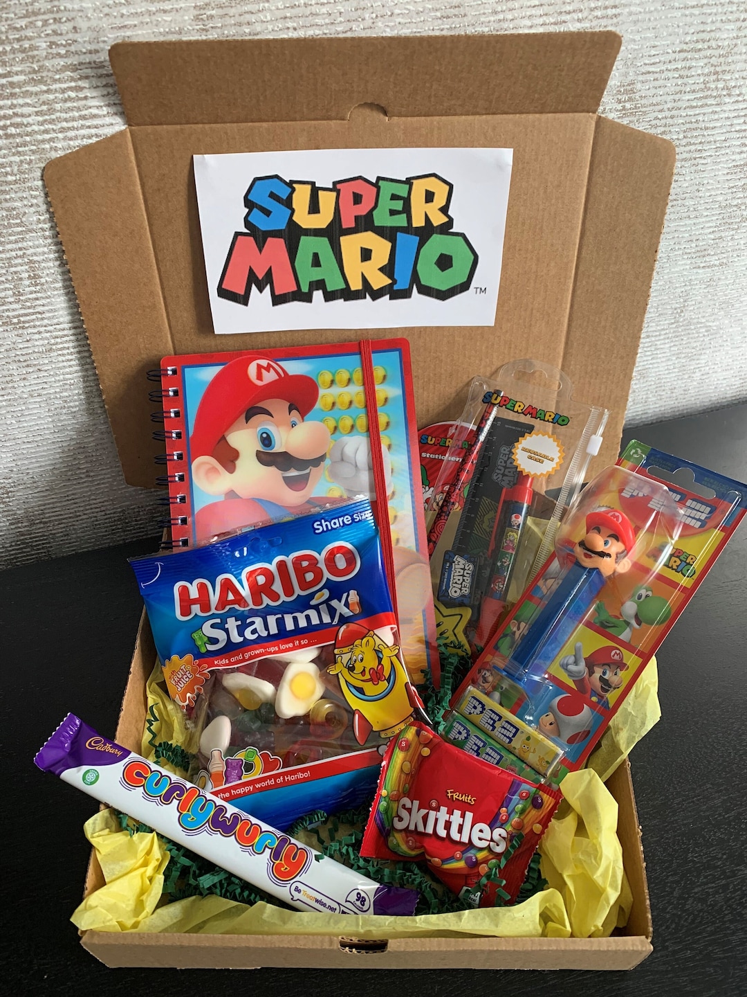 Super Mario Gift Box Mario Bros Mario Gift Box nintendo - Etsy