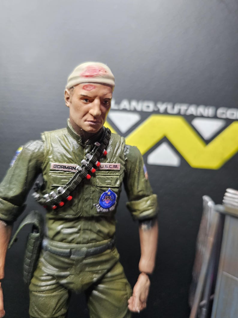 Aliens NECA 1:10 Lt Gorman Custom Head (injured Variant) - Etsy