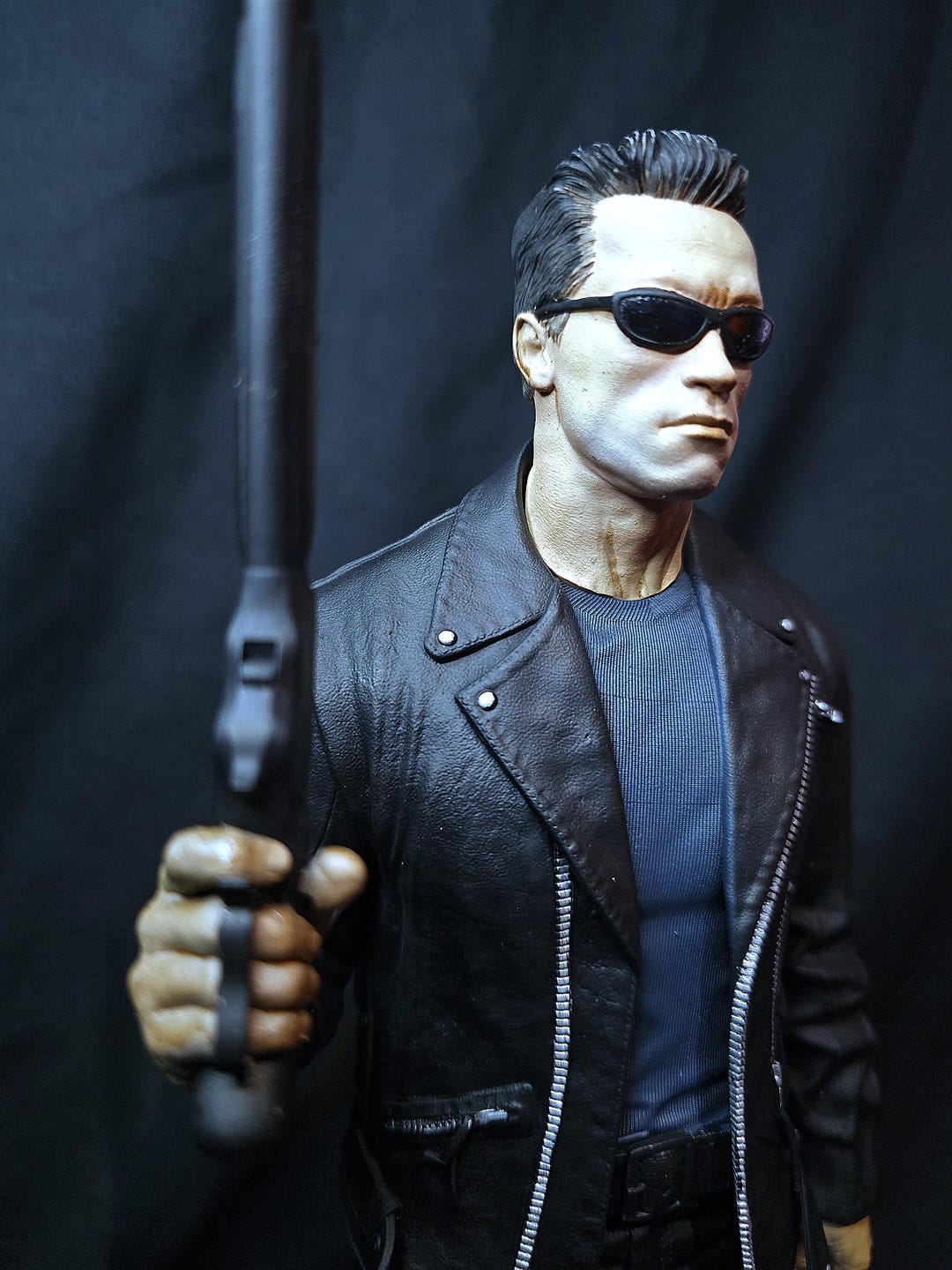 Terminator T800 1/6 Statue With Interchangeable Heads - Etsy