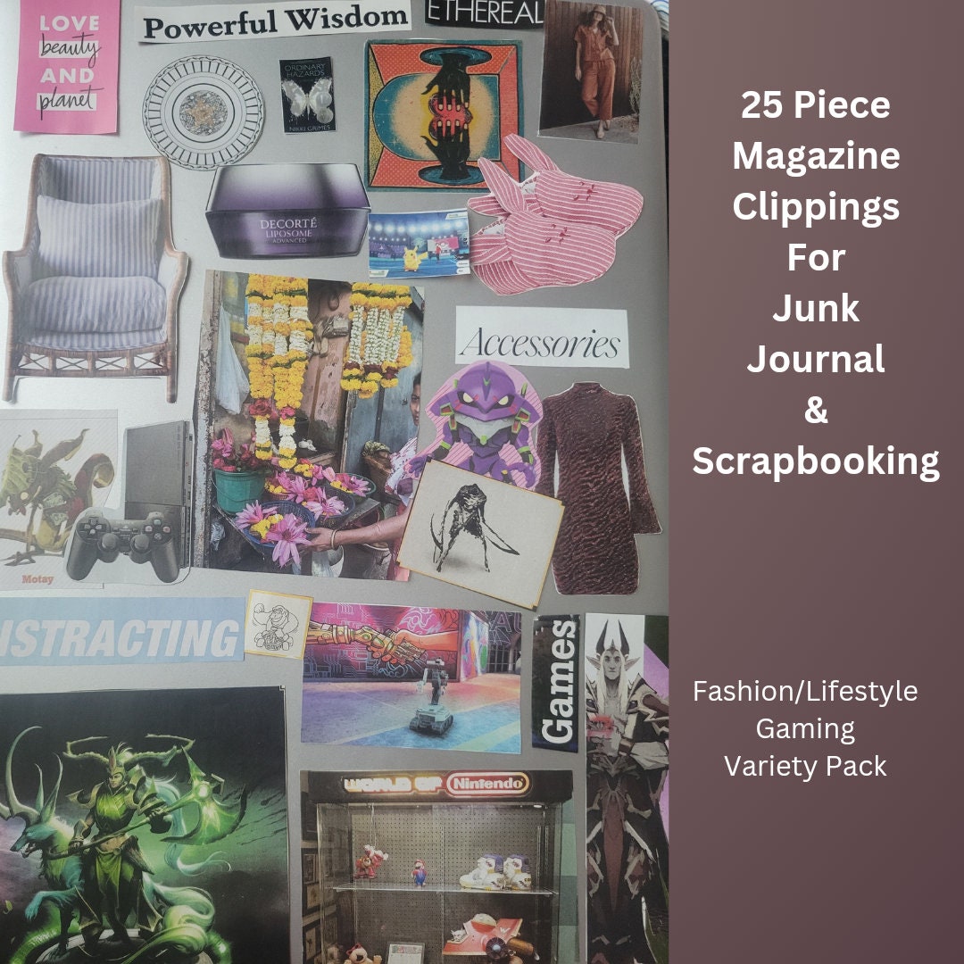 25 Piece Magazine Clippings for Junk Journal / Scrapbook - Etsy