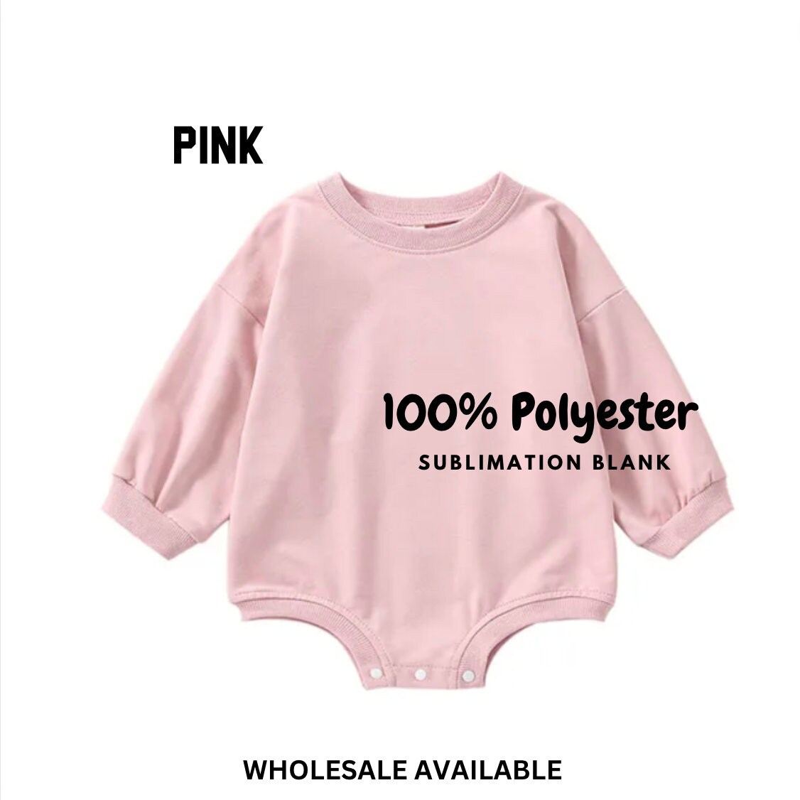 BLANK PINK Sublimation Blank 100% Polyester Baby Romper - Etsy
