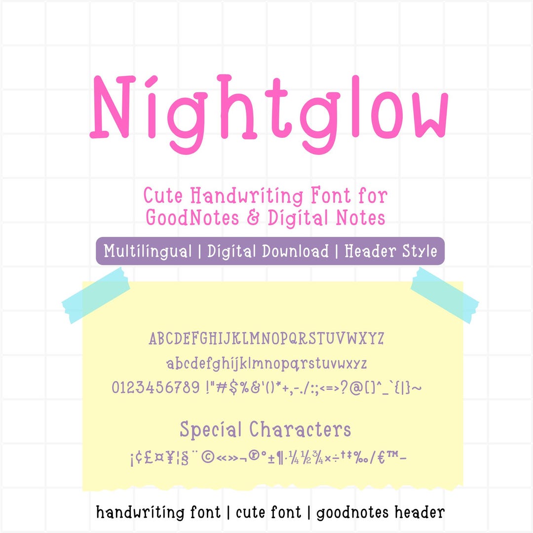 Handwriting Font for Notability Free, Neat Handwritten Font ...