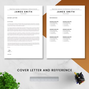 ATS Modern Teacher Resume Template Word, Google Docs | Teaching Resume ...