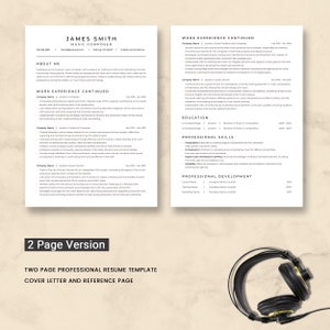 ATS Friendly Music Composer Resume Template | Resume + Cover Letter ...