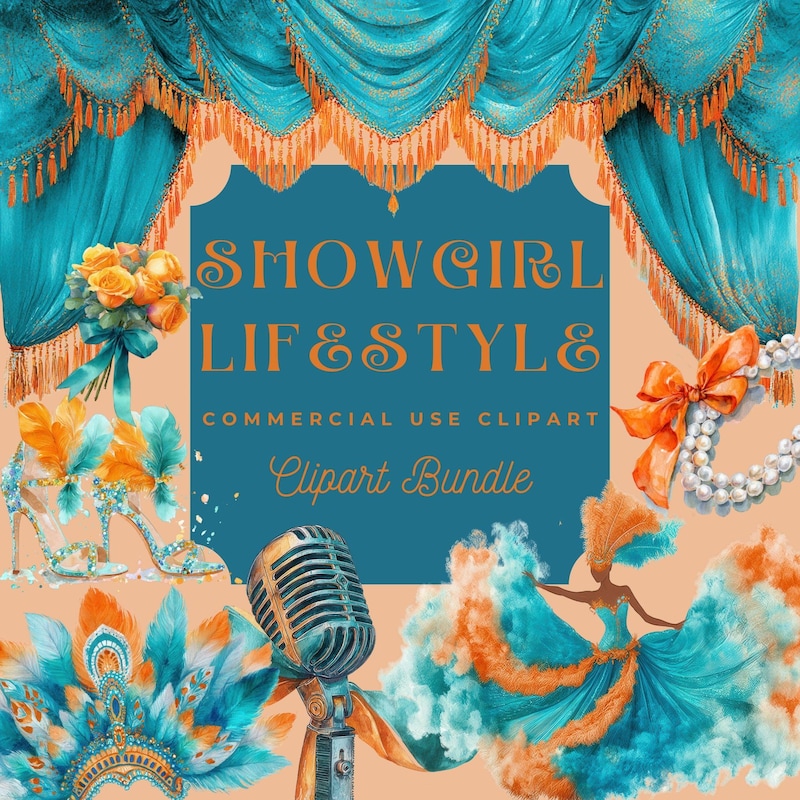 Showgirl Orange Costume - Etsy UK