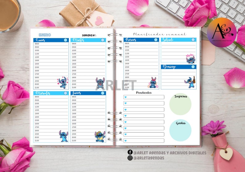 Kit of 10 Printable Thematic Agendas - Etsy
