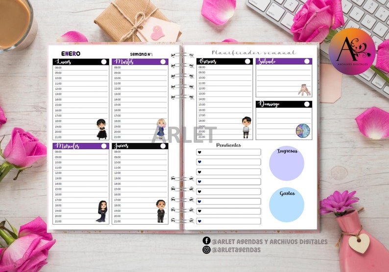 Kit of 10 Printable Thematic Agendas - Etsy