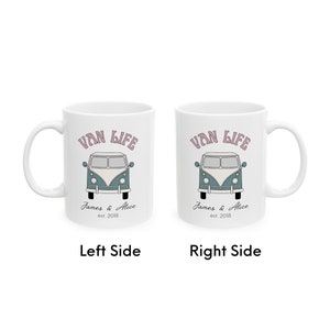Personalized Van Life Mug Couple Camping Mug Custom Camping Cup ...
