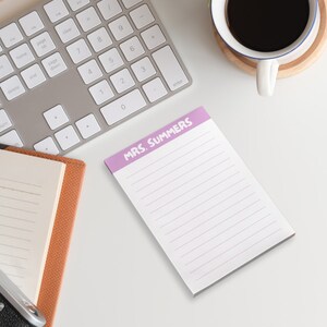 Custom Notepad, Custom Memo Pad, Personalized Notes, School Supplies ...