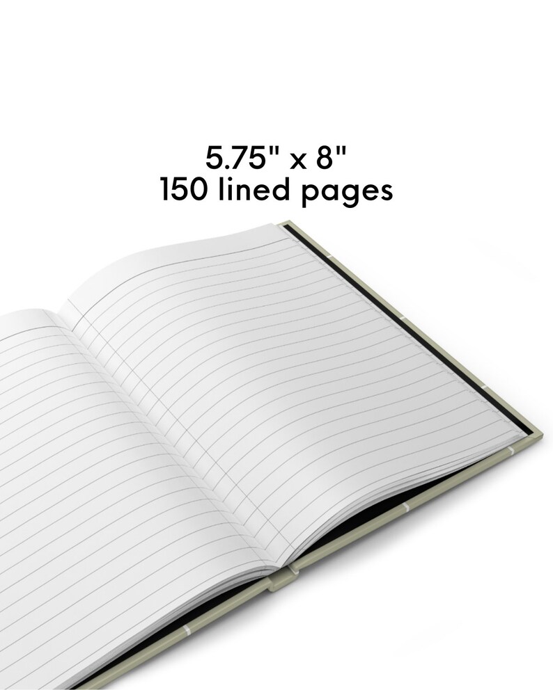 Aesthetic Notebook Journal Custom, Lined Notebook Custom, Monogram Notebook Hardcover, Custom ...