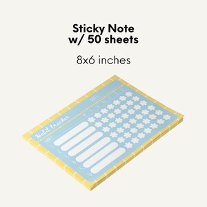 Daily Habit Tracker Sticky Notes, Goal Tracker Pad, Weekly Tracker ...