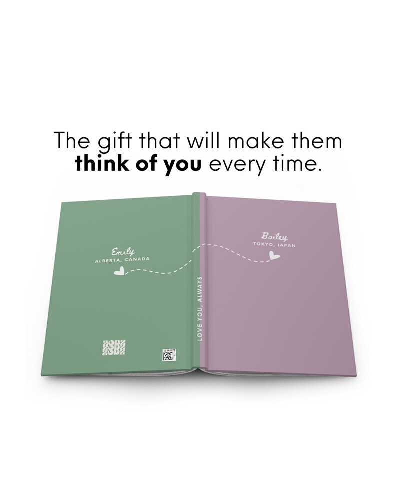 Custom Notebook for Friend, Best Friend Journal, Long Distance Gift ...