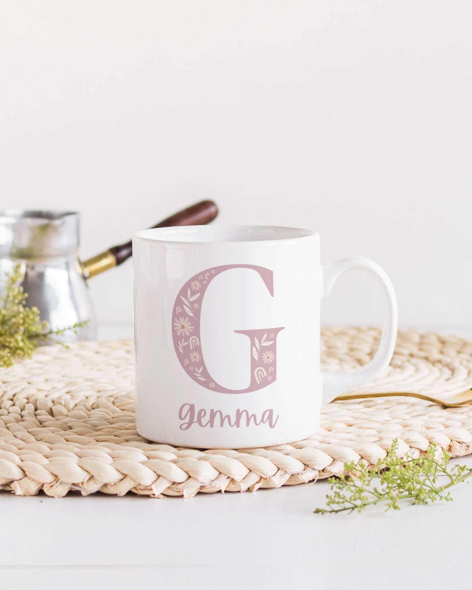 Custom Name Mug, Initial Name Mug, Initial Mug, Custom Initial Mug ...