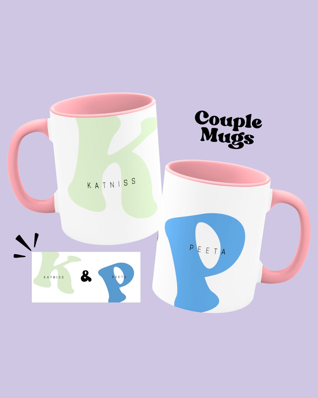 Coffee Mug Set Gift, Minimalist Coffee Mug, Couple Gift Ideas, Custom ...