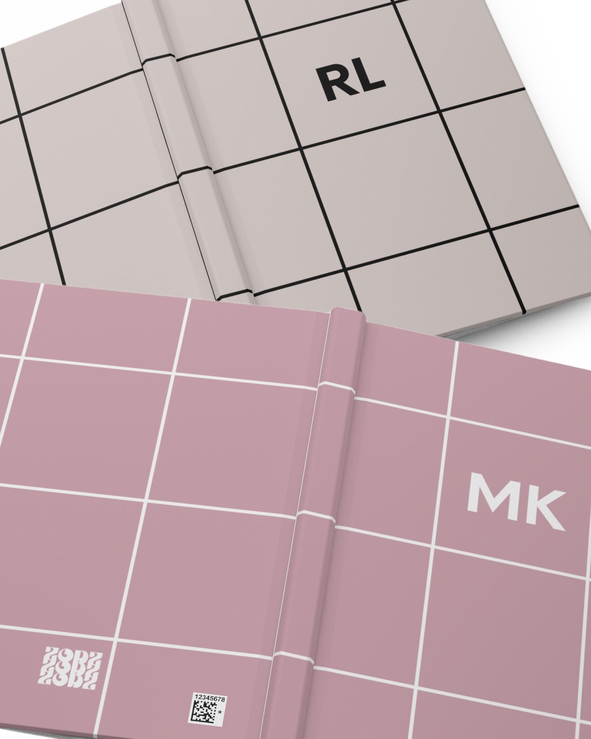 Aesthetic Notebook Journal Custom, Lined Notebook Custom, Monogram ...