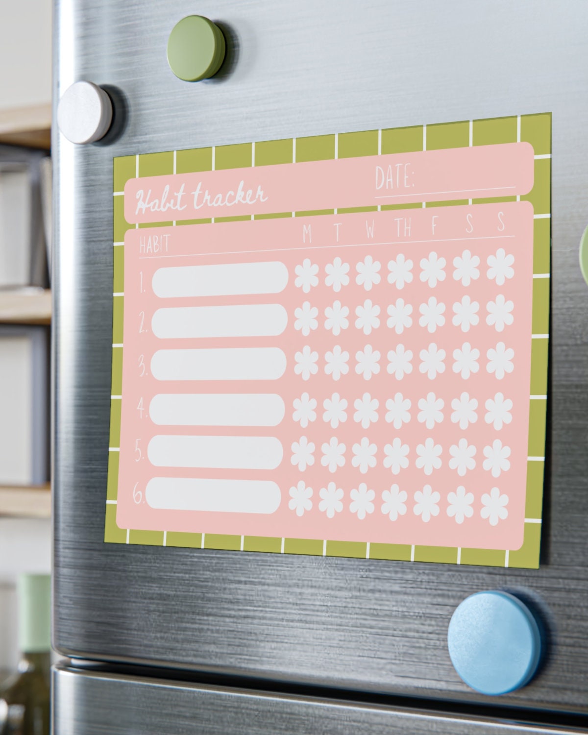 Daily Habit Tracker Sticky Notes, Goal Tracker Pad, Weekly Tracker ...