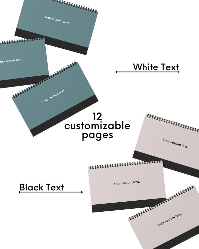 Custom Flip Book, Custom Desk Affirmations, Personalized Affirmations ...
