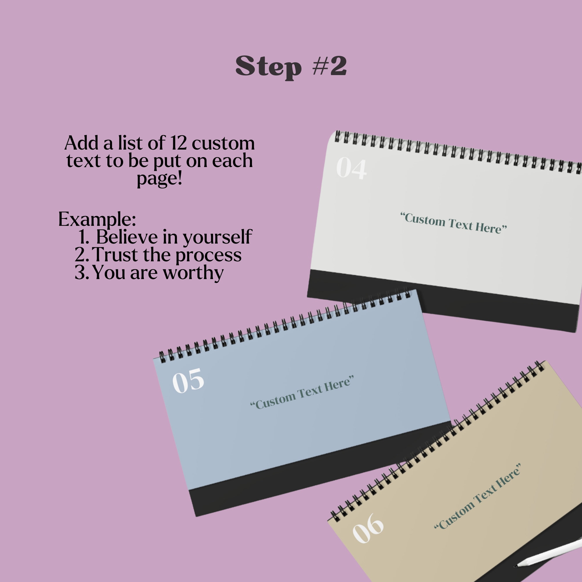 Custom Flip Book, Custom Desk Affirmations, Personalized Affirmations ...