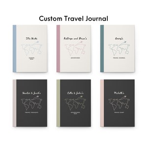Custom Travel Journal, Personalized Travel Notebook, Adventure Journal ...