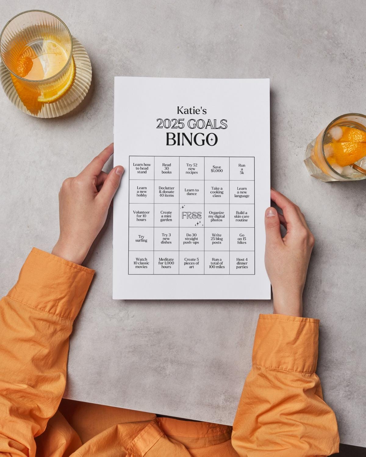 2025 Bingo Card, New Years Resolution, Manifestation Bingo Card, 2025 ...