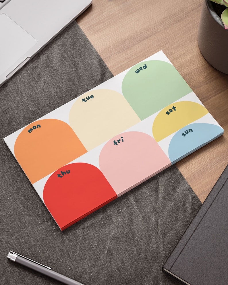 Weekly Planner Pad, Daily Weekly Planner, Large Desk Planner Weekly ...