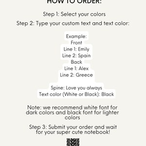 Custom Notebook for Friend, Best Friend Journal, Long Distance Gift ...