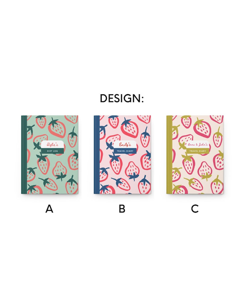 Strawberry Notebook Gift, Strawberry Gift Ideas, Strawberry Lover Gift ...