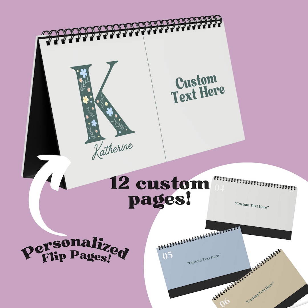 Custom Flip Book, Custom Desk Affirmations, Personalized Affirmations ...