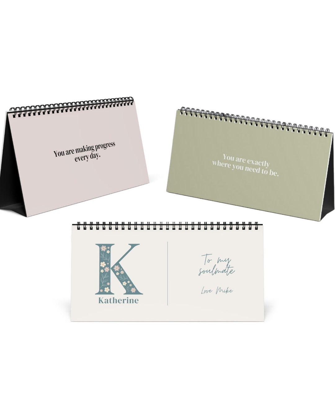 Custom Flip Book, Custom Desk Affirmations, Personalized Affirmations ...