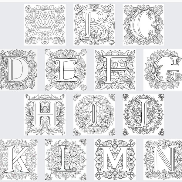 Ornate Alphabet - Etsy