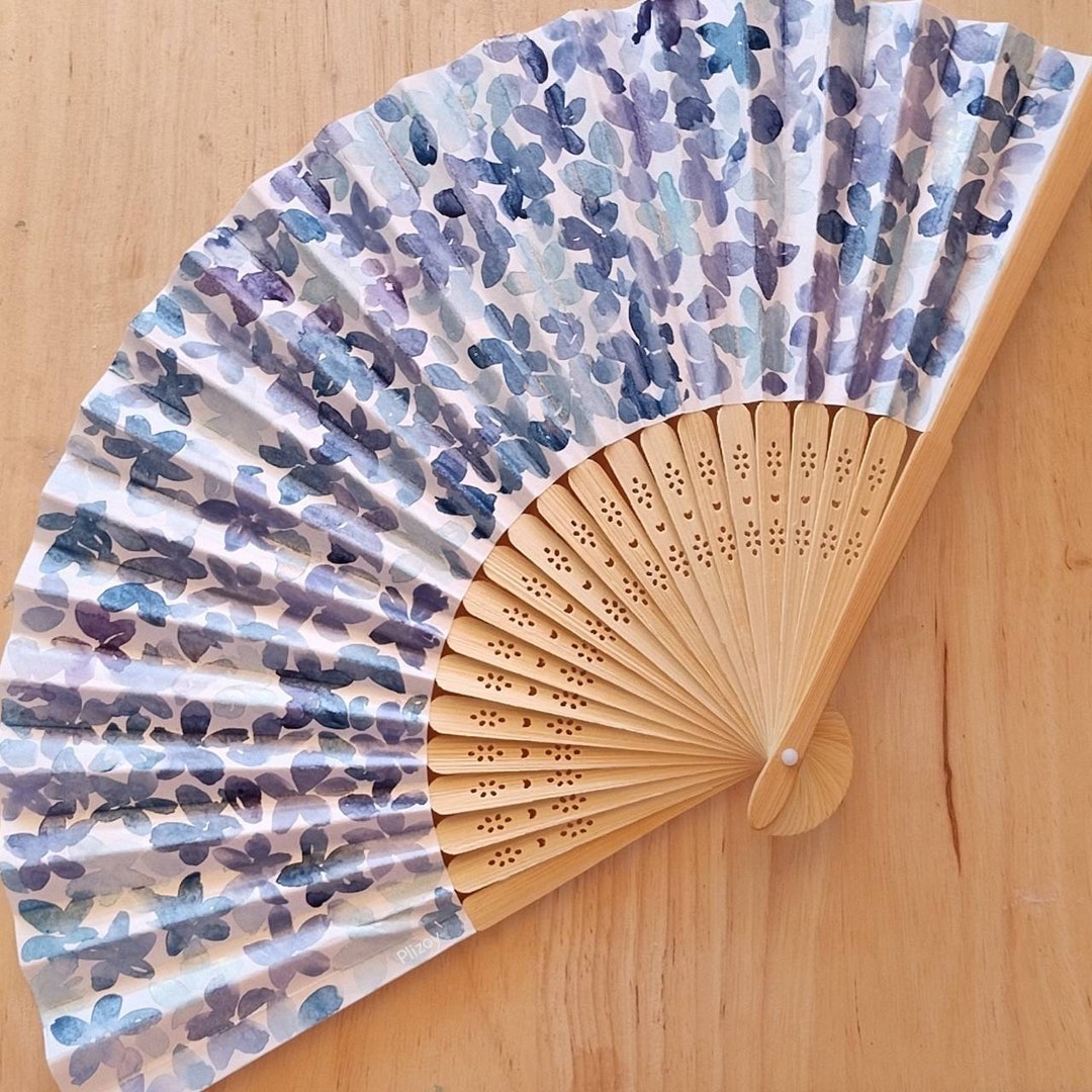 Hand-painted Paper Fan - Etsy