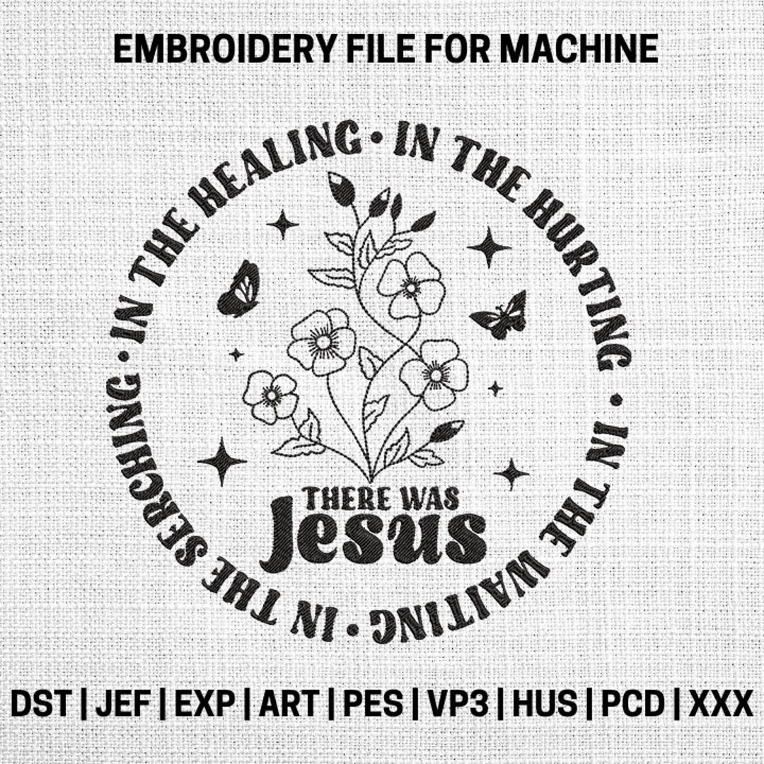 Christian Embroidery Designs, Wildflower Embroidery Pattern, Faith ...