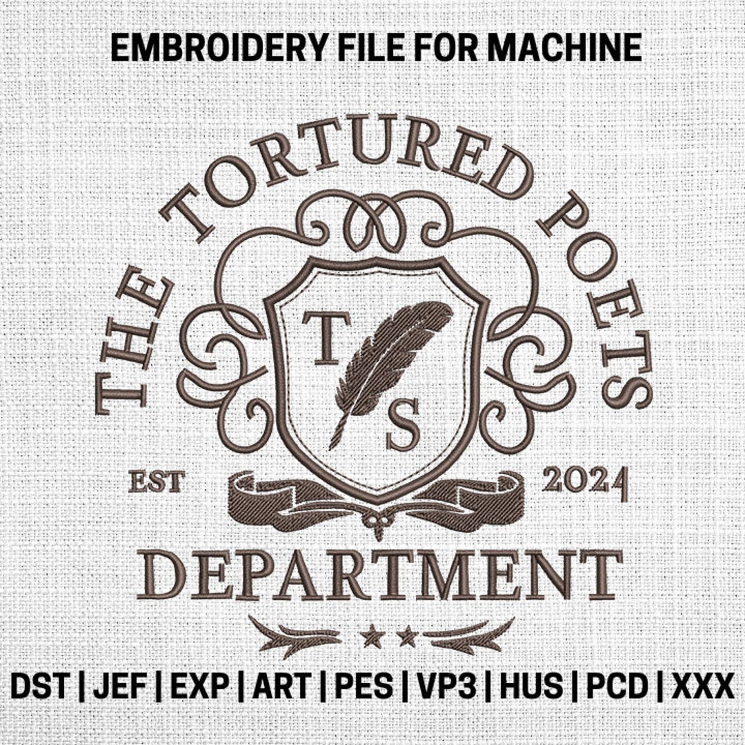 Swifties Embroidery Designs,taytay Lover Embroidery Pattern,ttpd ...