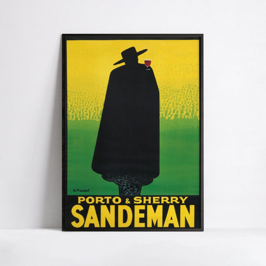 Vintage Alcohol Poster "porto and Sherry Sandeman" - George Massiot ...