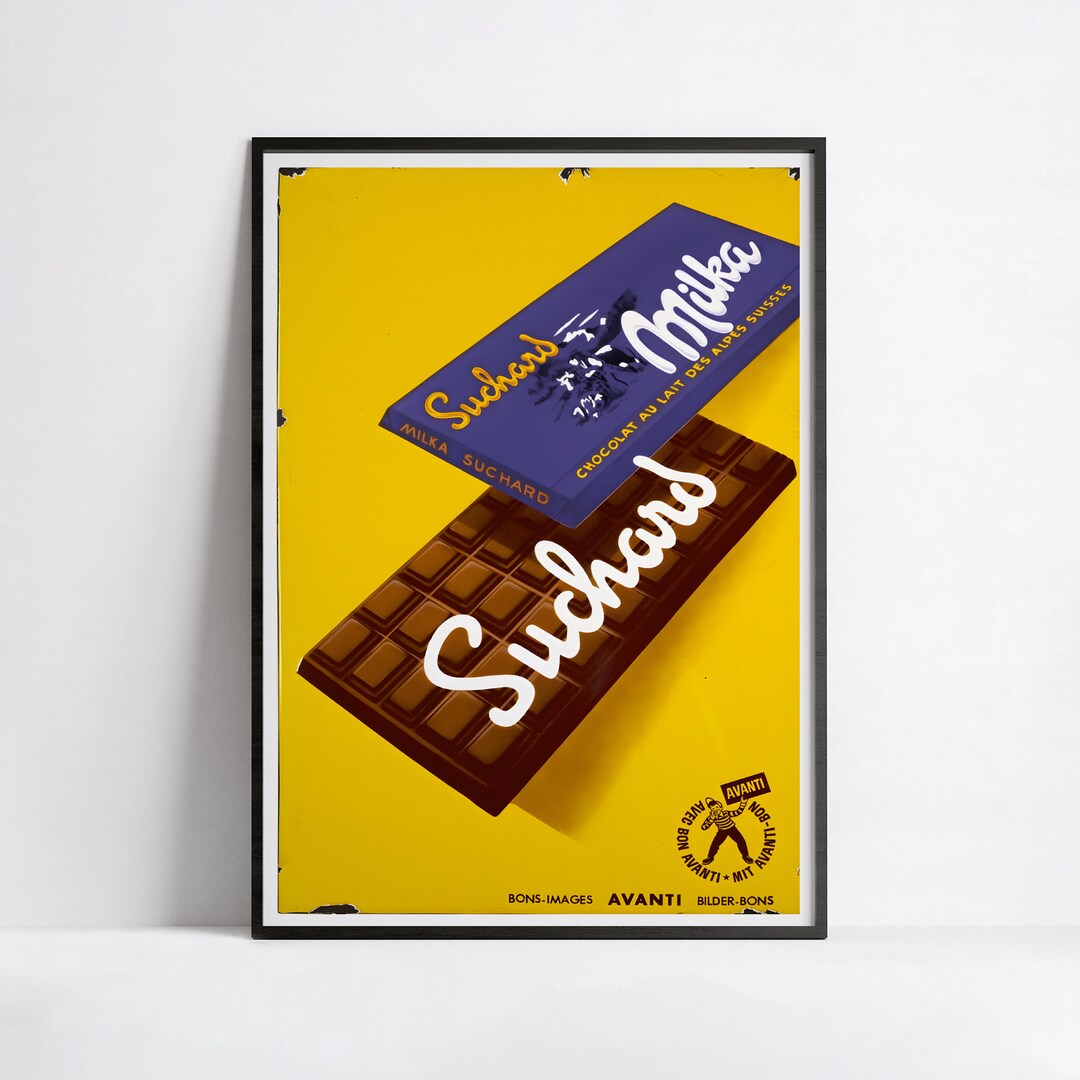 Vintage Kitchen Poster chocolat Milka High Definition Matte Paper 230gr ...