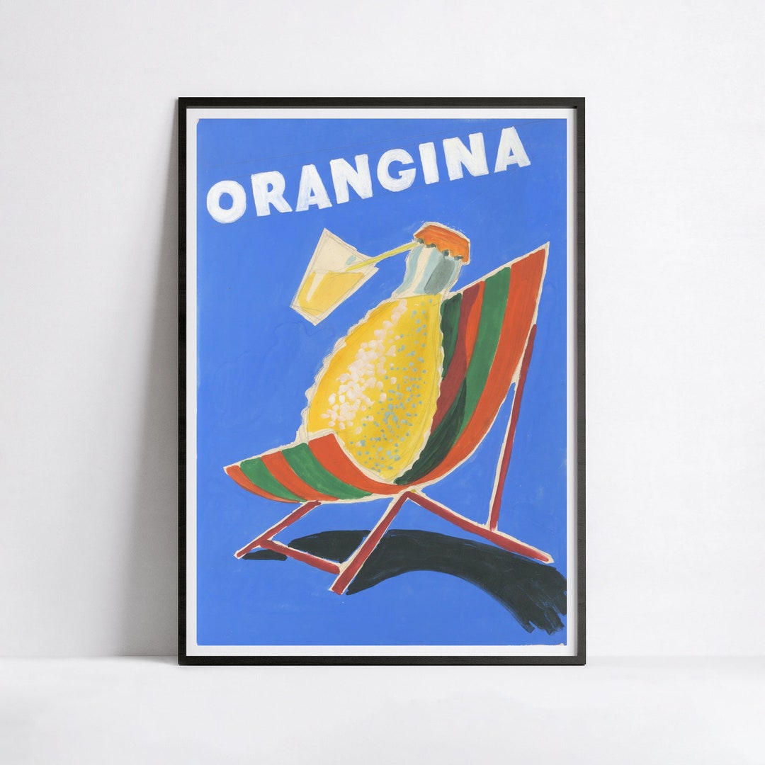 Orangina transat Poster Villemot High Definition Matte Paper 230gr/m - Etsy