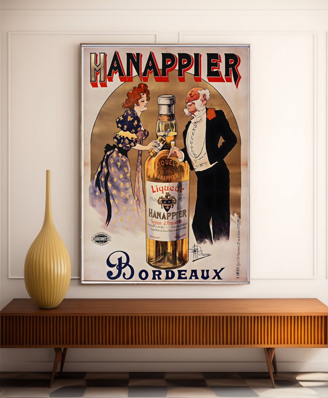 Vintage Alcohol Poster "liqueur Hannappier" - HD - Etsy